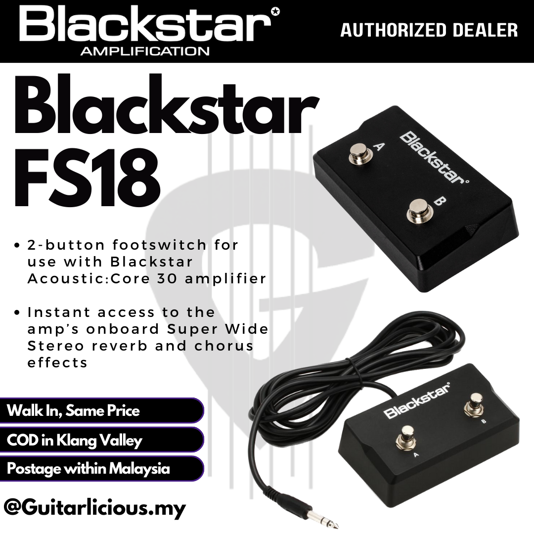 Blackstar FS-18 Footswitch for Acoustic:Core 30 ( FS18 / FS 18 ) – GUITARLICIOUS