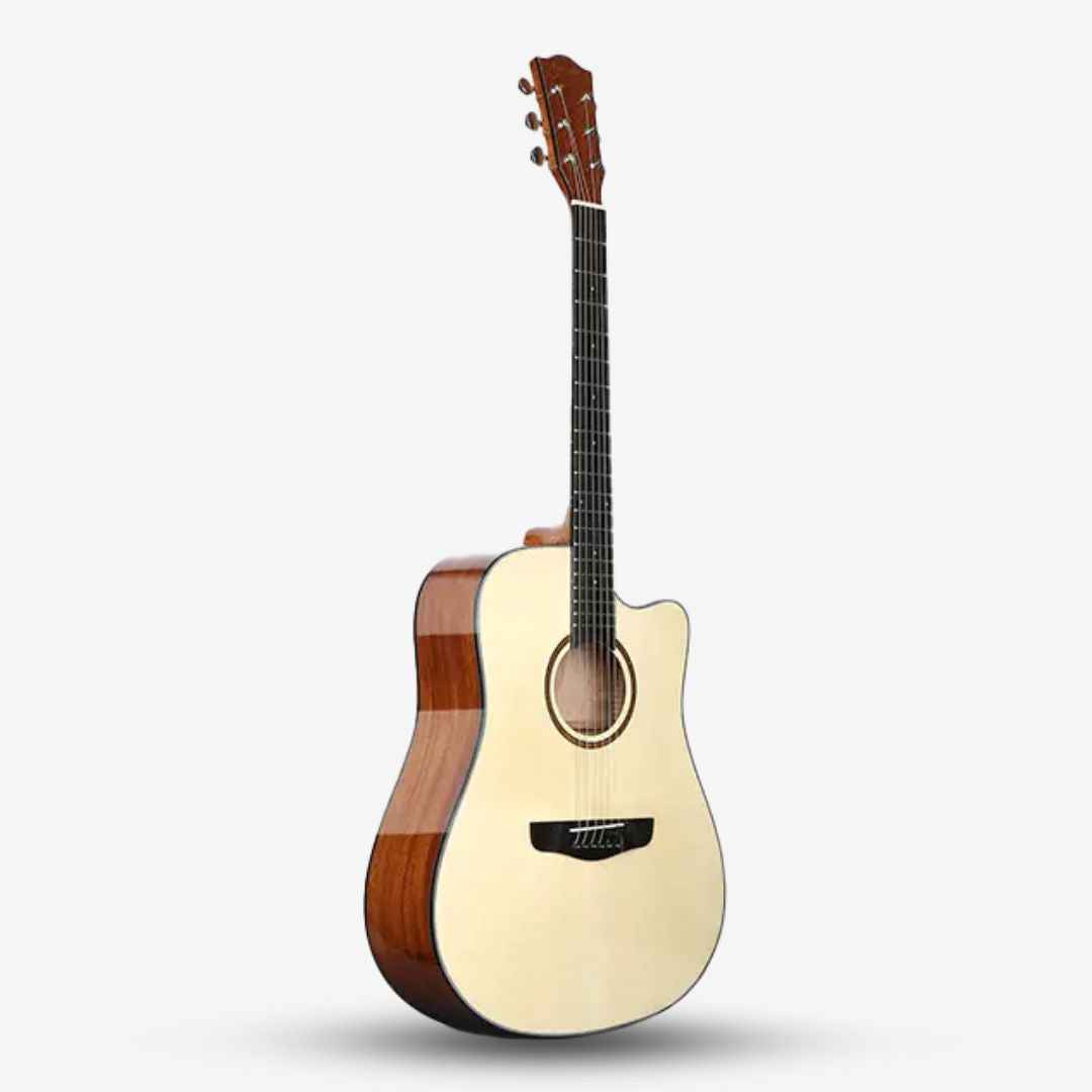 Deviser 41 inch Acoustic Guitar with Armrest - All Natural ( L-820A / – GUITARLICIOUS