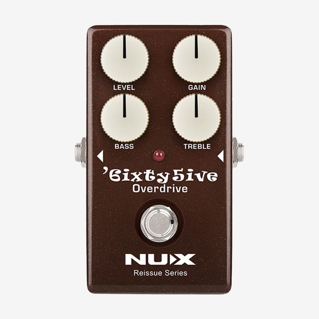 NUX 6ixty 5ive Overdrive Reissue Series Black Panel Effect Pedal ( 6ix – GUITARLICIOUS