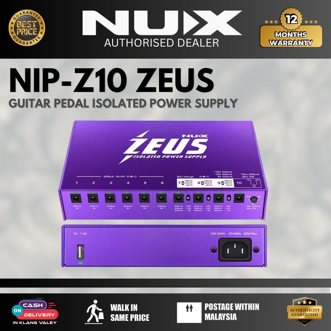 NUX NIP-Z10 ZEUS Guitar Pedal Isolated Power Supply – GUITARLICIOUS