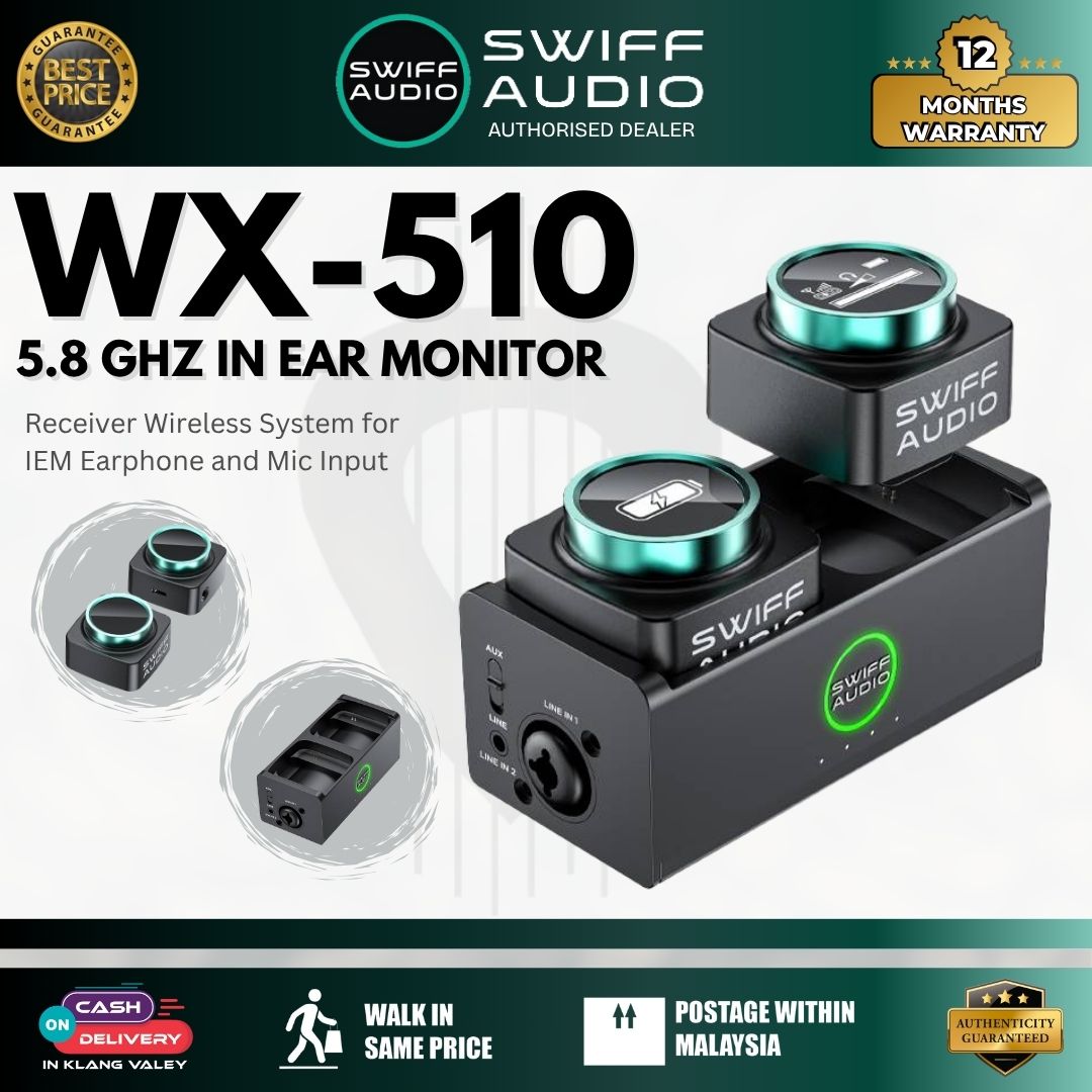 Swiff Audio WX-510 5.8 Ghz In Ear Monitor Receiver Wireless System for ...