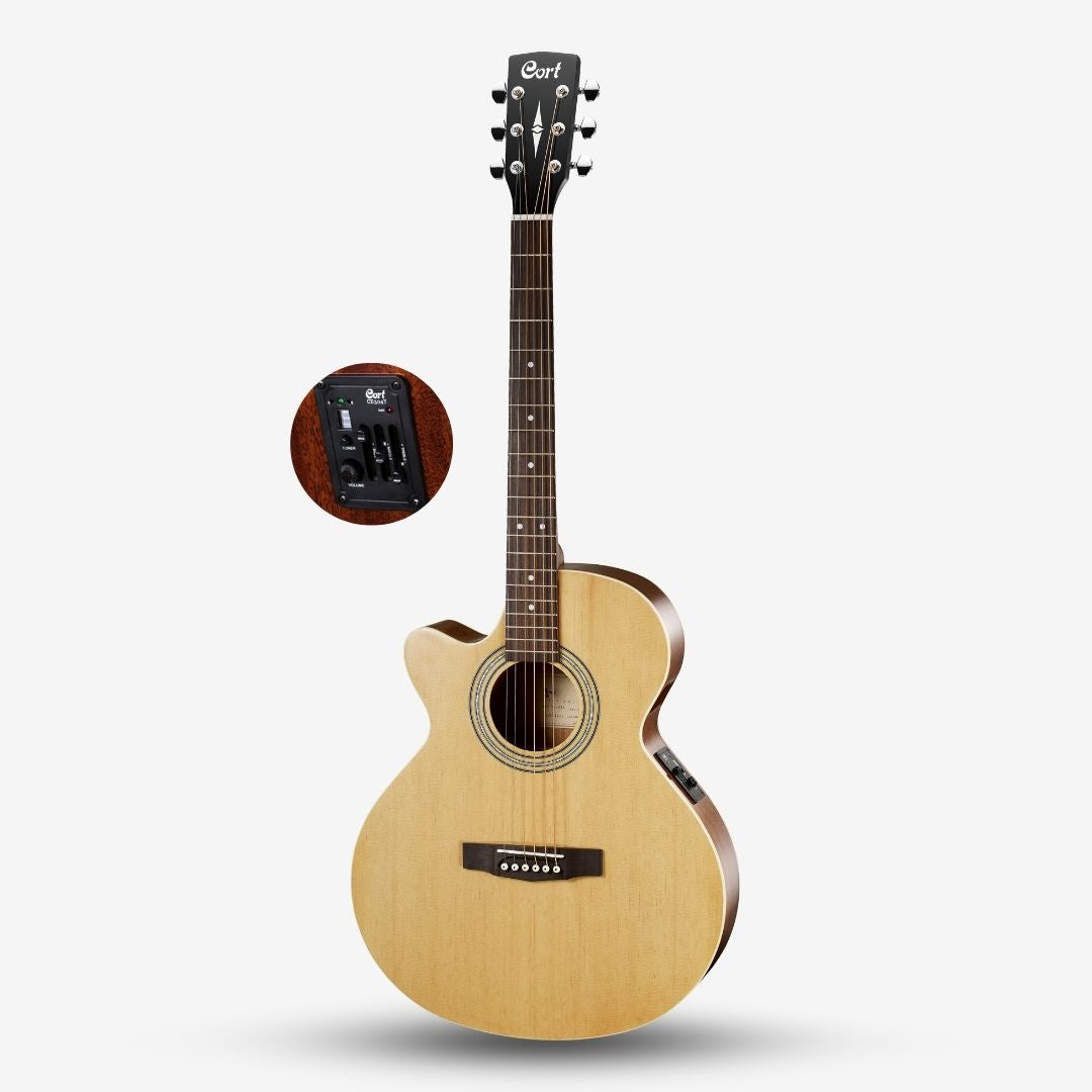 CORT SFX-ME Left Handed Slim Body Semi Acoustic Guitar with EQ ...