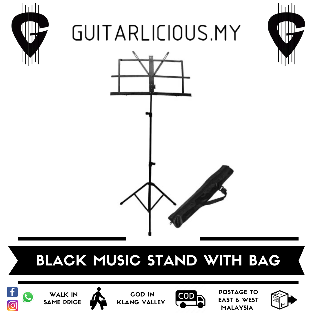 Standard Foldable Music Stand with Bag (HY201) – GUITARLICIOUS