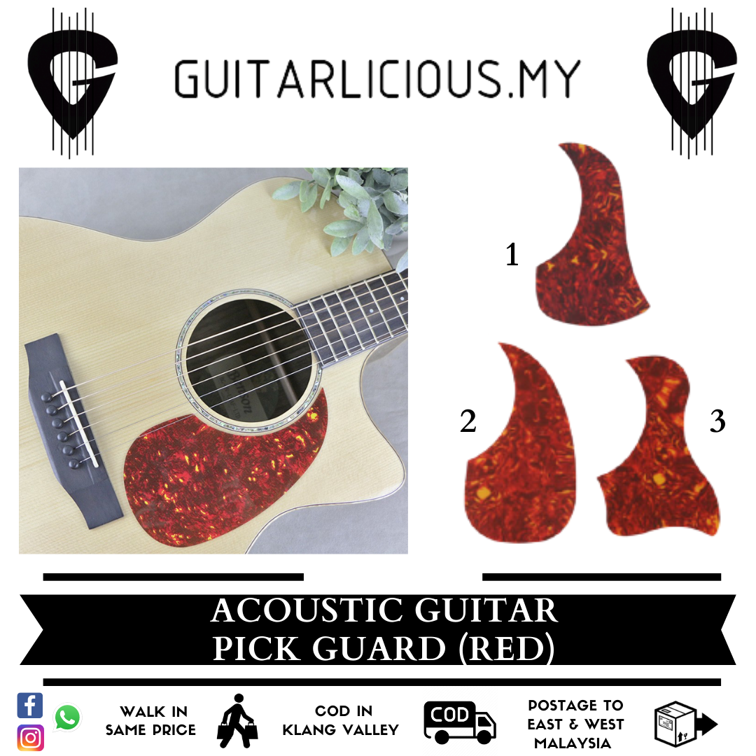 Guitar Pick Guard - Red - (A025F) – GUITARLICIOUS