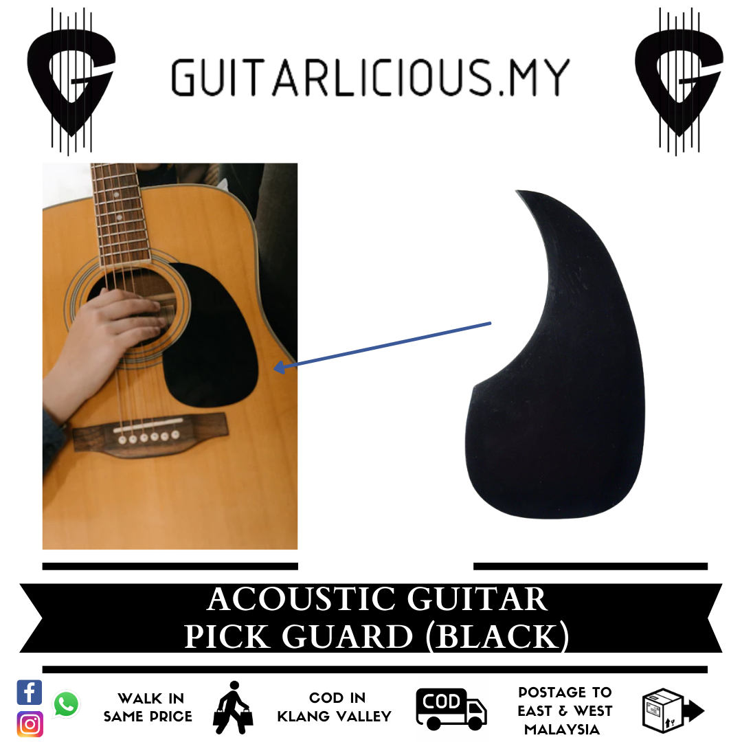Guitar Pick Guard - Black - (A025A) – GUITARLICIOUS