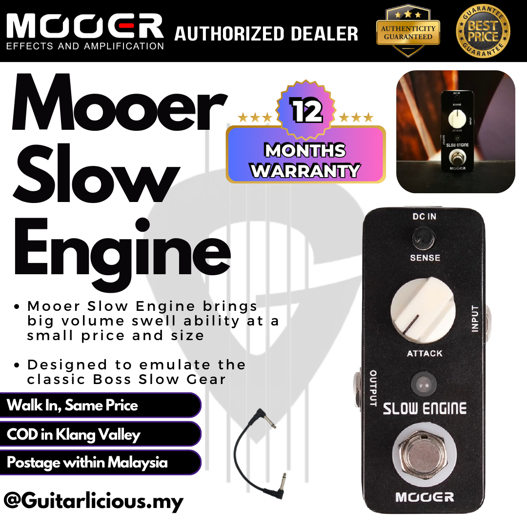 Mooer MSG1 Slow Engine Slow Motion Micro Series Guitar Pedal Effect ...