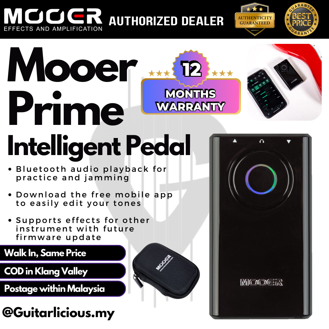 Mooer Prime P1 Intelligent Multi-Effects Pedal with USB Cable ...