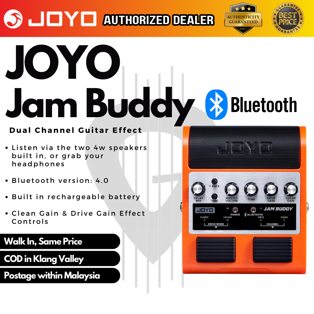 JOYO JAM BUDDY Multi Effect Portable Guitar Amp BT Stereo Guitar Speak ...