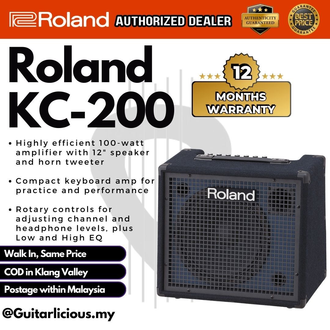 Roland KC-200 100-Watt 12inch 4-Channel Keyboard Amplifier ( KC200 / K ...