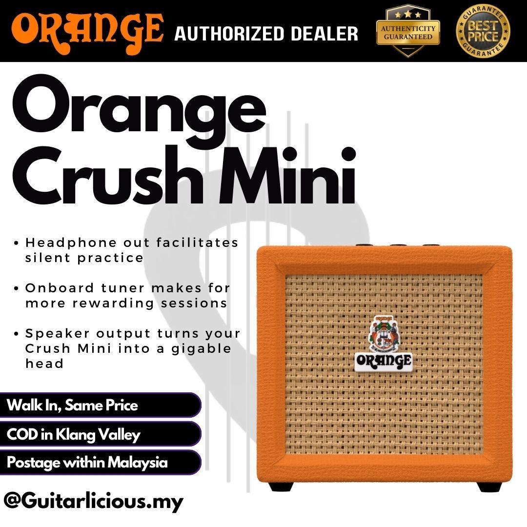 ORANGE Crush Mini 3-watt Micro Combo Amplifier Speaker (Crush3 / Crush ...