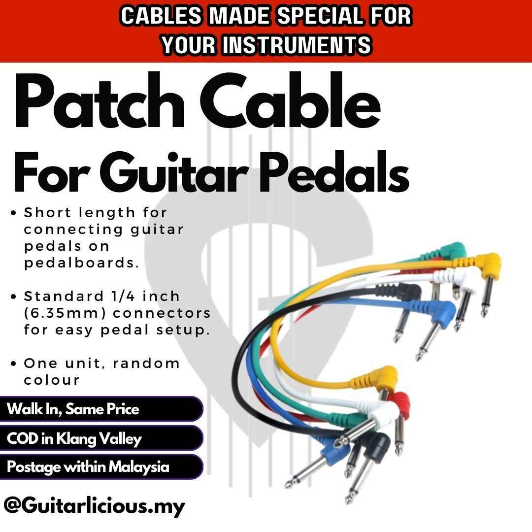 1 piece Pedal Effect Cable / Patch Cable (20cm / DT6) – GUITARLICIOUS