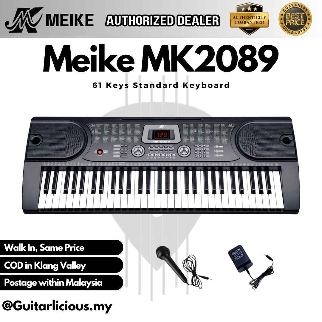MEIKE 61 Keys Beginner Electronic Keyboard (MK2089) – GUITARLICIOUS