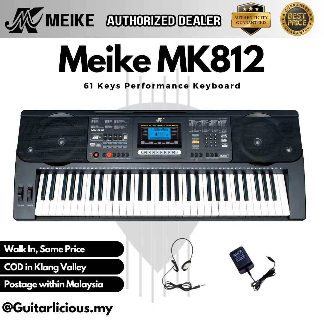 MEIKE Keyboard 61 Keys Professional Performance Keyboard (MK 812 ...