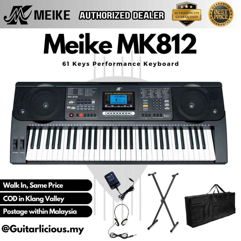 MEIKE Keyboard 61 Keys Professional Performance Keyboard (MK 812 ...