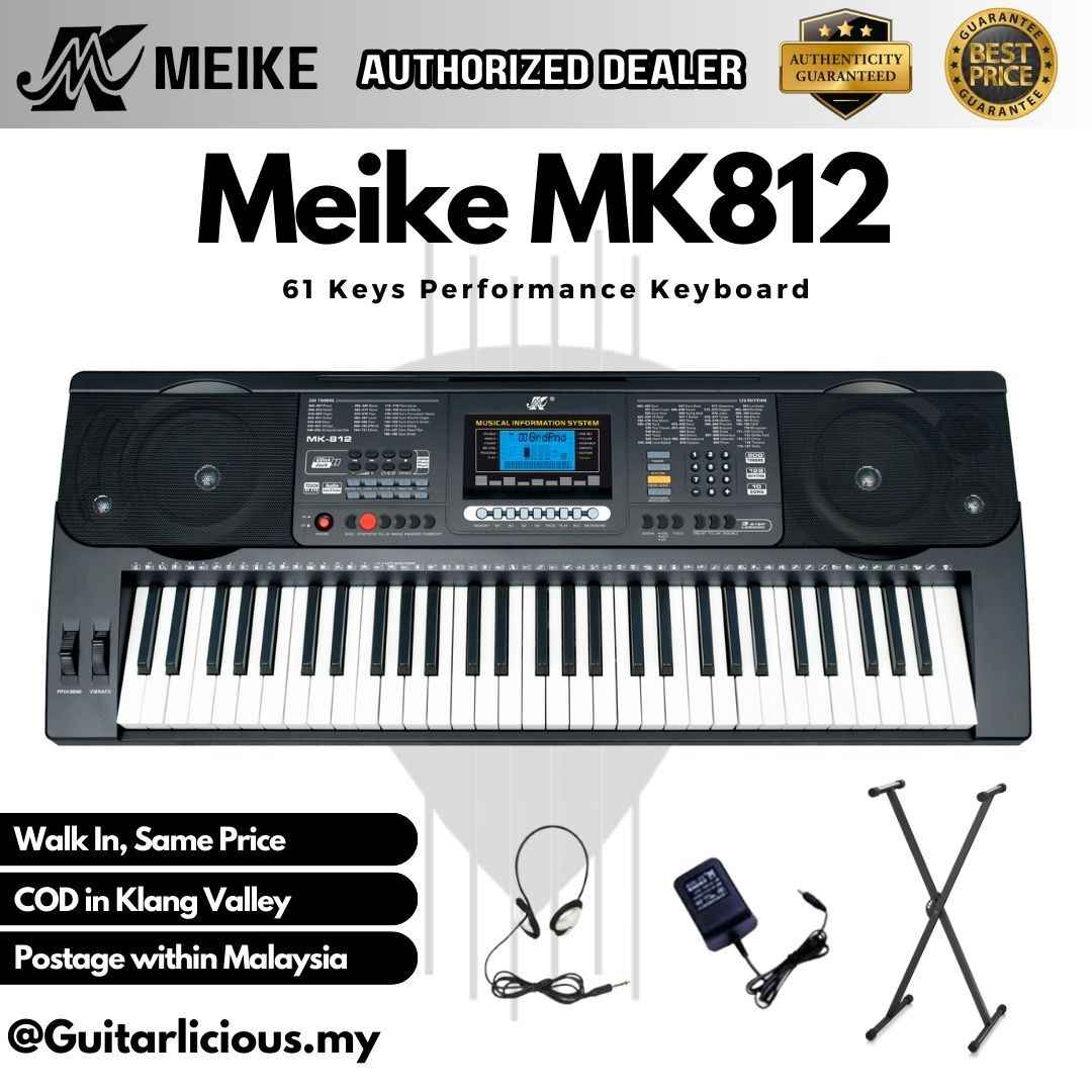 MEIKE Keyboard 61 Keys Professional Performance Keyboard (MK 812 ...