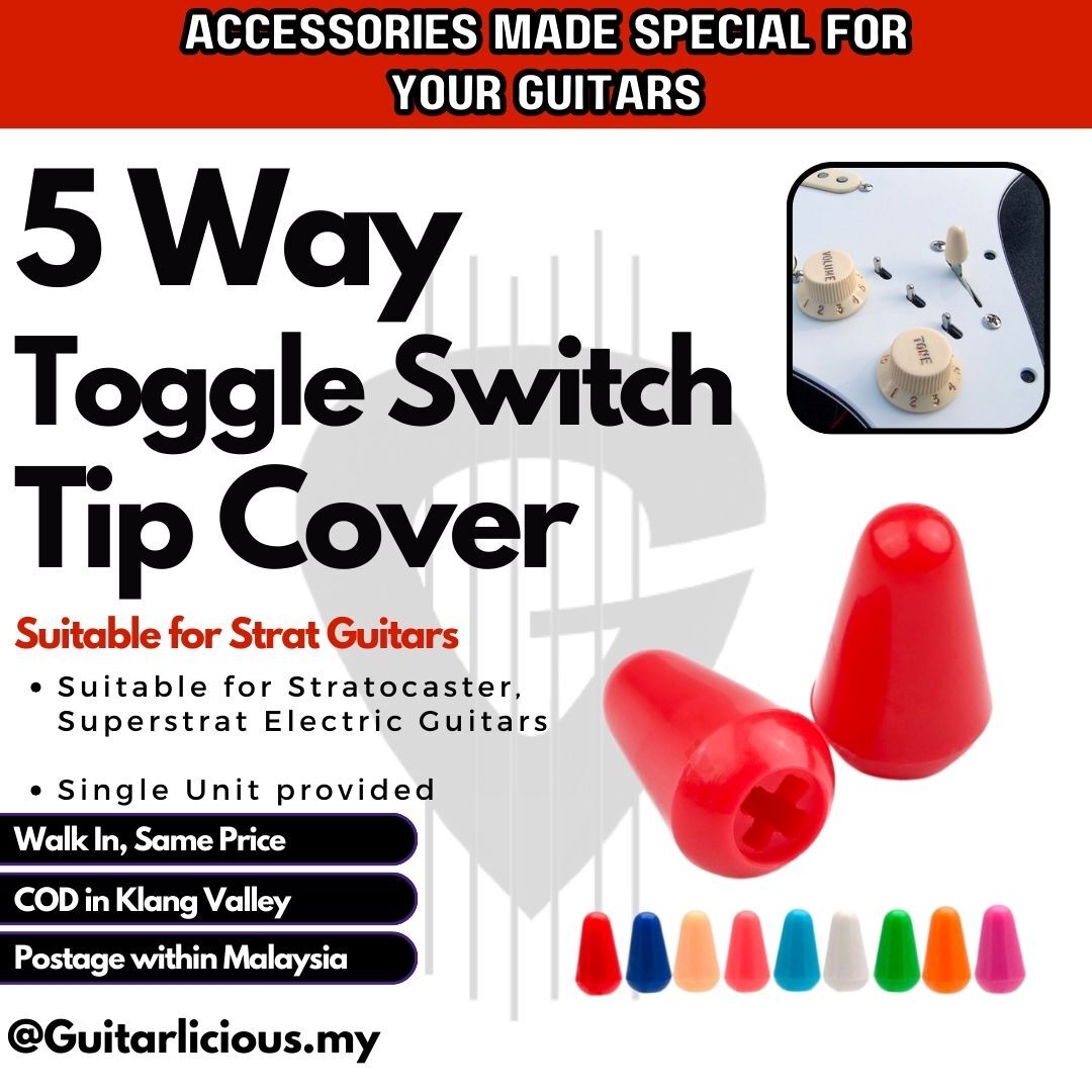 Multi-Colour 5 Way Selector / Toggle Switch Tip Cover for Stratocaster ...