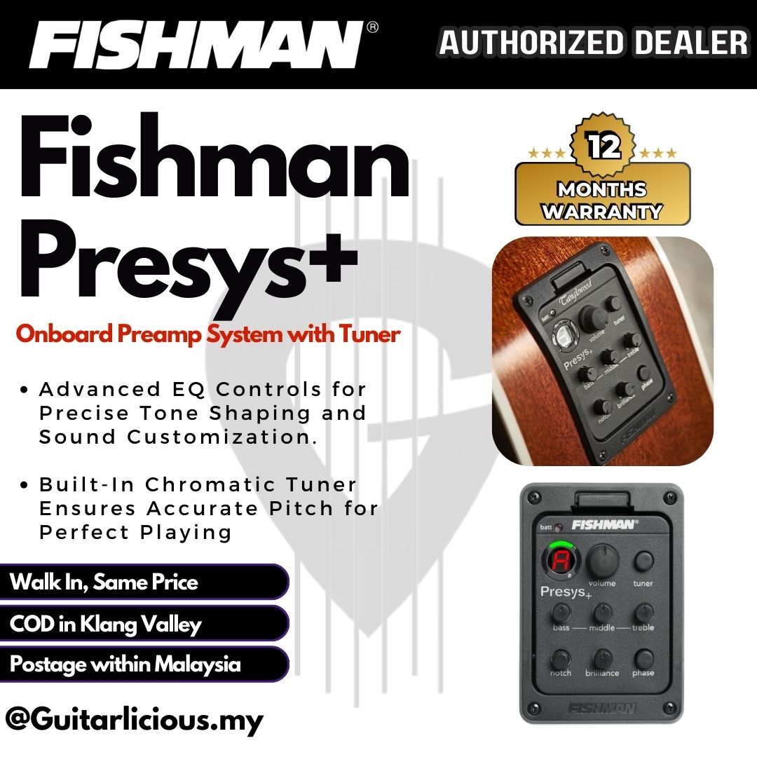 Fishman Presys+ Onboard Preamp and Pickup System with Tuner – GUITARLICIOUS