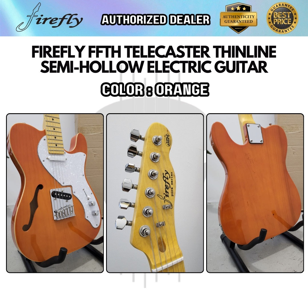 Firefly FFTH Thinline Telecaster Semi-Hollow Electric Guitar with bag ...