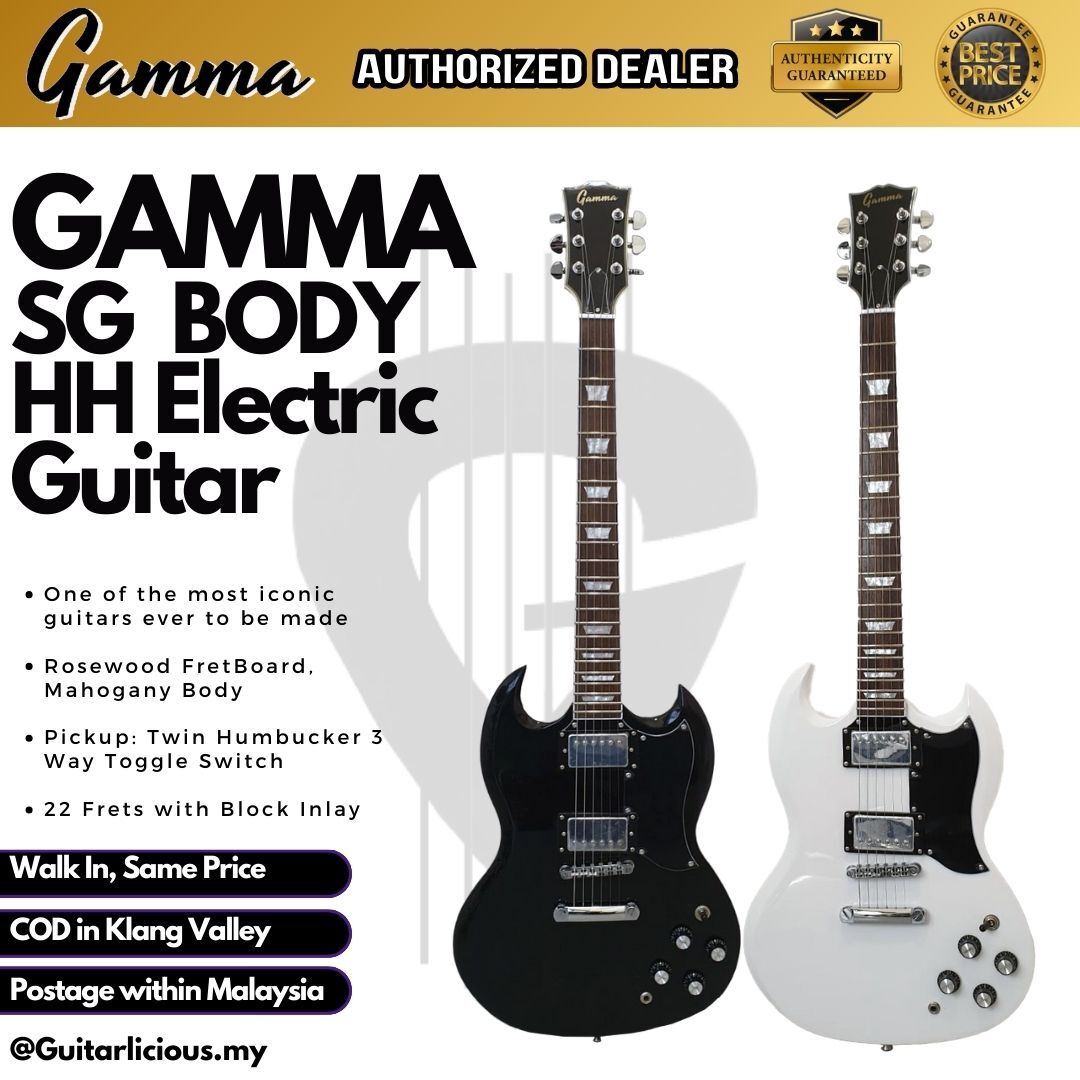 Gamma SG Series Solid Tune-O-Matic Electric Guitar w/bag – GUITARLICIOUS