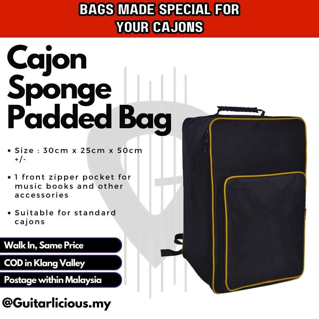 Sponge Padded Cajon Bag / Beg Kahun – GUITARLICIOUS