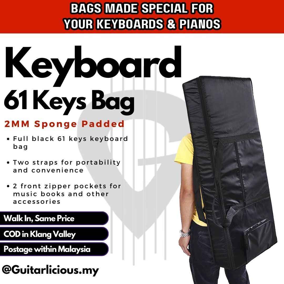 61 Keys Padded Keyboard Bag (2mm Padded) – KY01 – GUITARLICIOUS