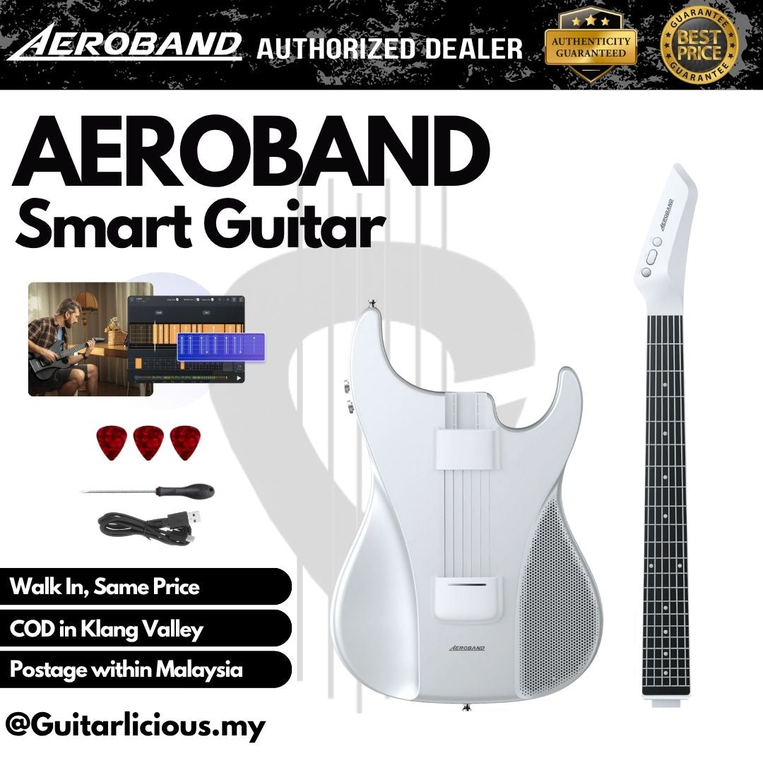 AEROBAND AeroGuitar Stringless Acoustic Electric Travel Guitar ...