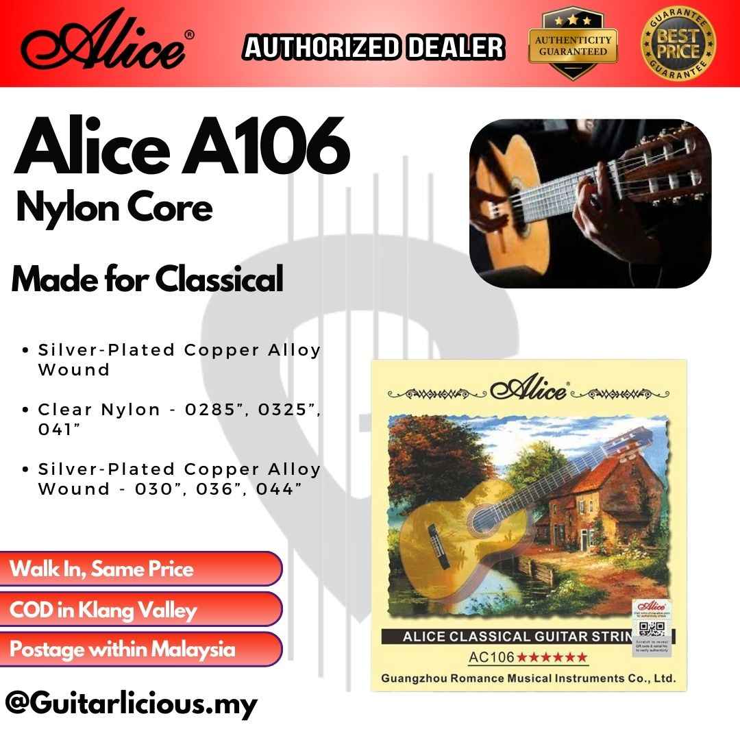 Alice A106 Classical String Set / 6 strings (0285-044) – GUITARLICIOUS