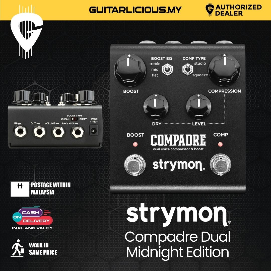 Strymon Compadre Dual Voice Compressor & Boost Guitar Effects Pedal, M ...