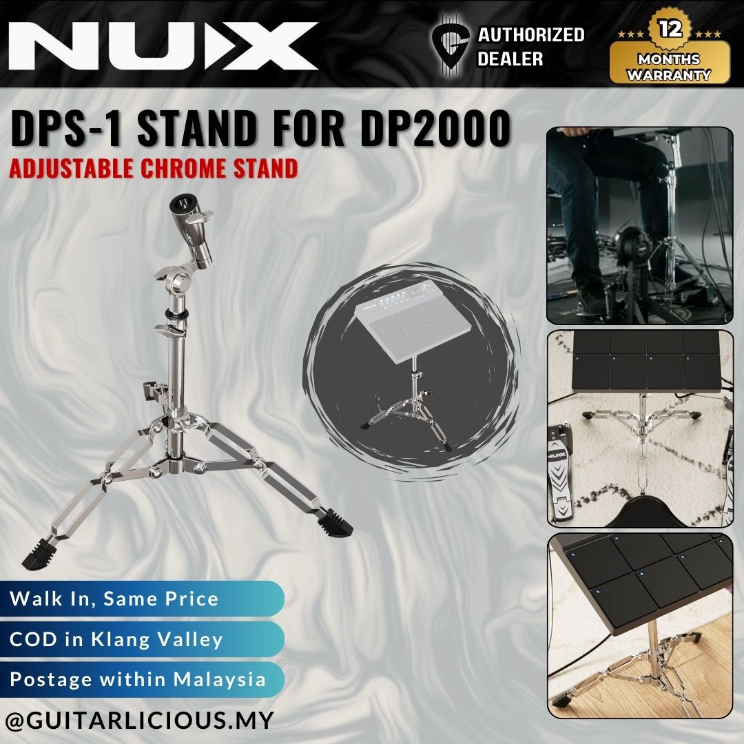 NUX DPS-1 Adjustable Chrome Percussion Pad Stand for DP2000 – GUITARLICIOUS