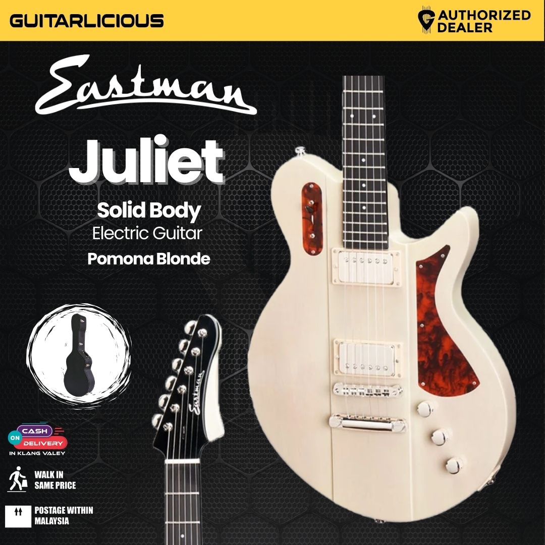 Eastman Juliet-PB Solid Body Electric Guitar - Pomona Blonde ...