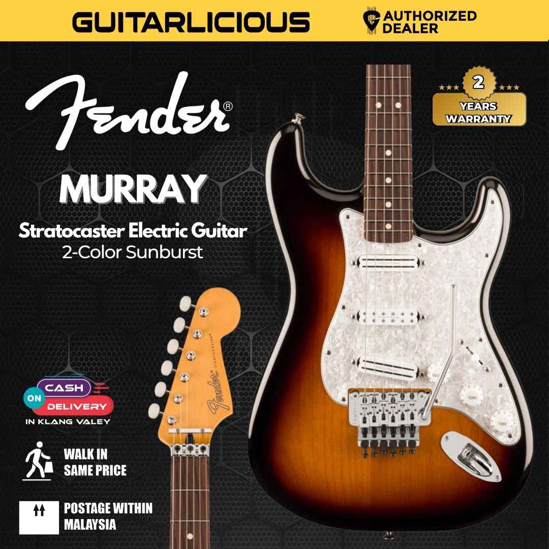 Fender Dave Murray Stratocaster Electric Guitar, 2-Tone Sunburst ...
