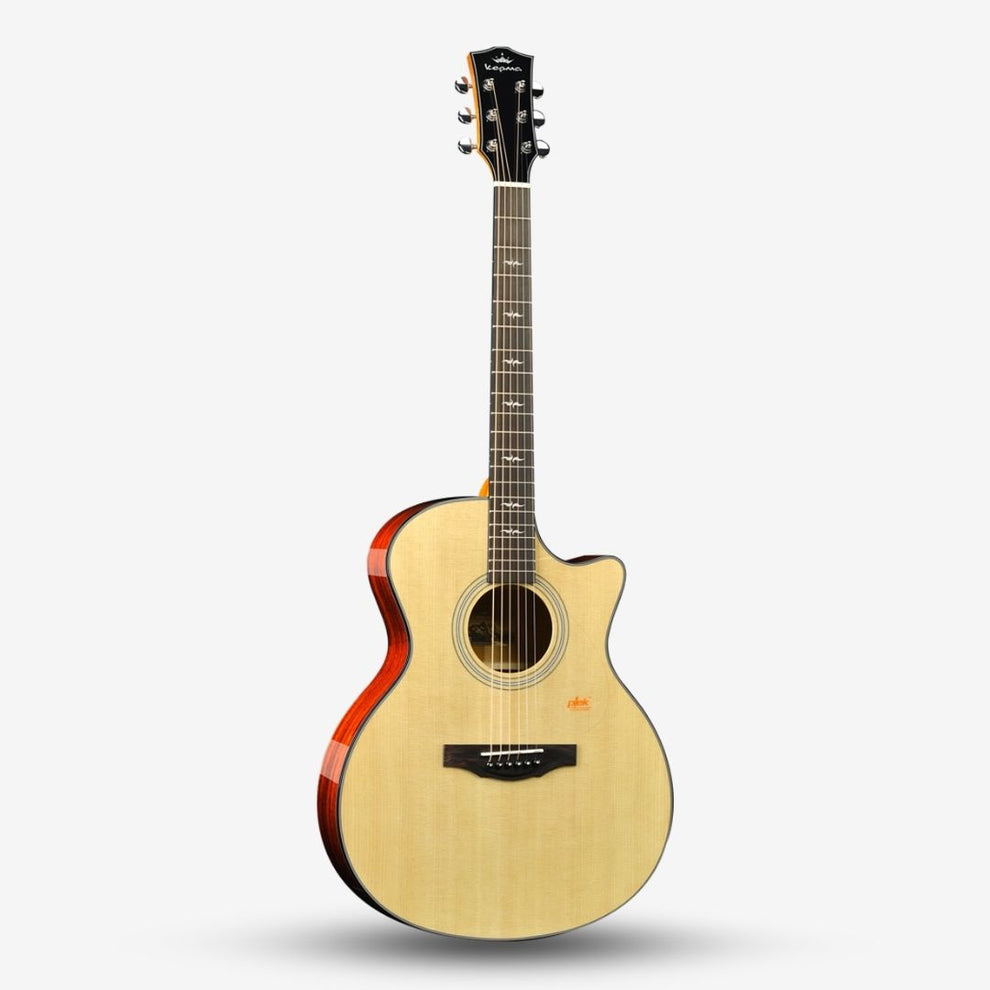 Kepma F1 Solid Sitka Spruce Top Grand Auditorium Acoustic Guitar - Nat ...