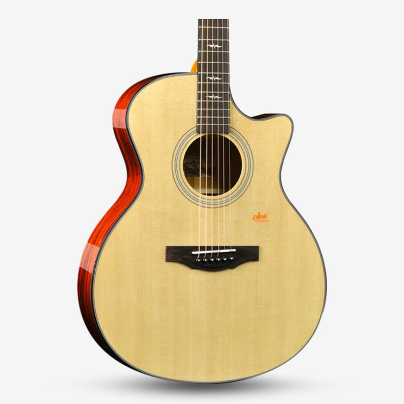 Kepma F1 Solid Sitka Spruce Top Grand Auditorium Acoustic Guitar - Nat ...