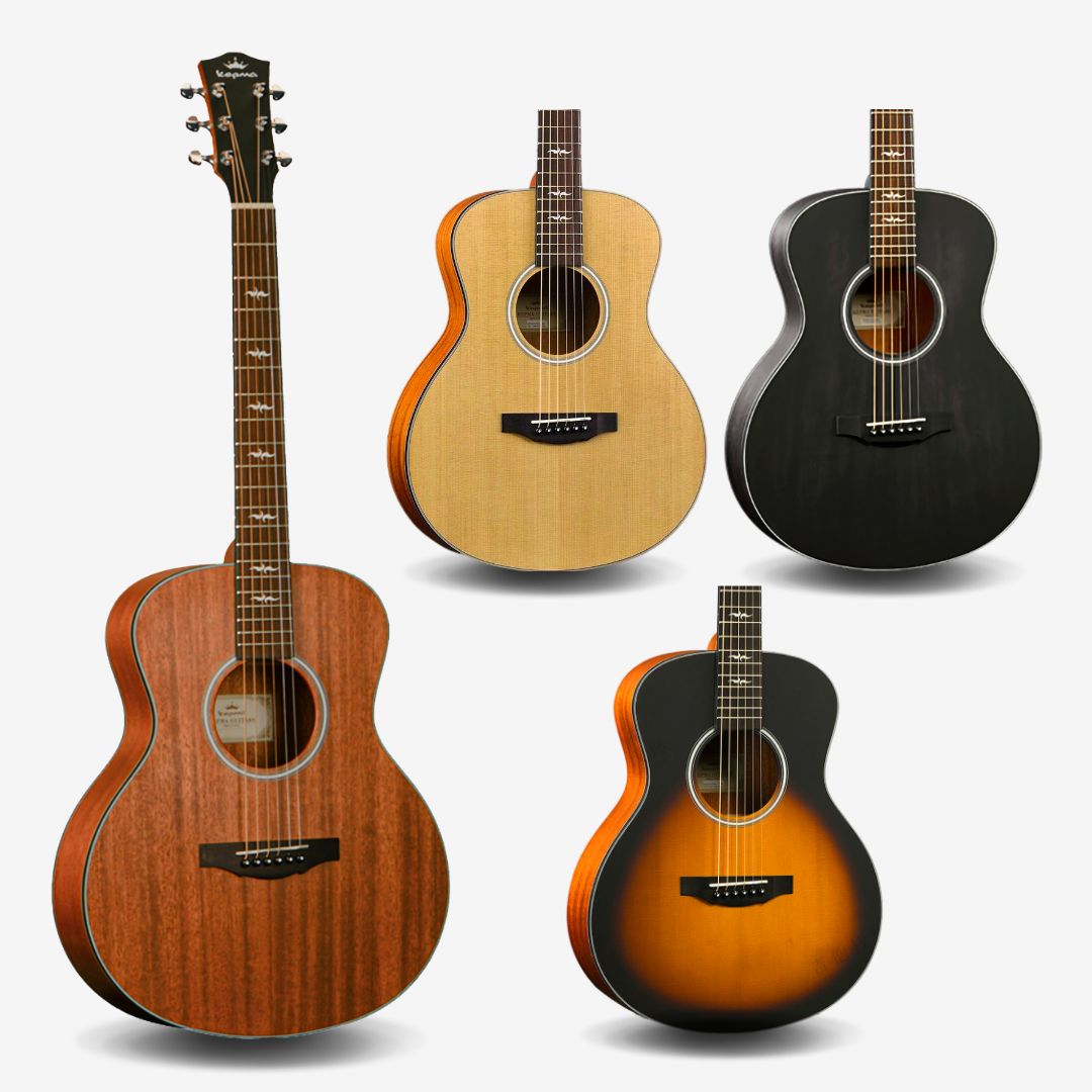 KEPMA FS36 Elite Series 36 inch (3/4) Travel Solid Top Acoustic Guitar ...