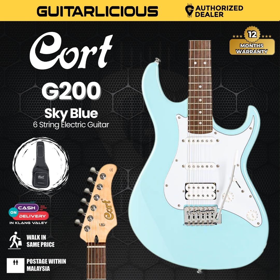 Cort G200-SP Electric Guitar – Sky Blue | Special Production Series ...