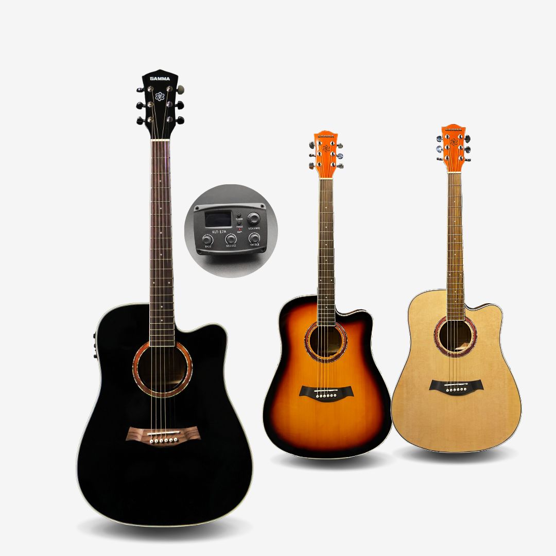 GAMMA ( GM-806EQ ) w/Dreadnought 41inch Acoustic Guitar w/EQ / Pick up ...