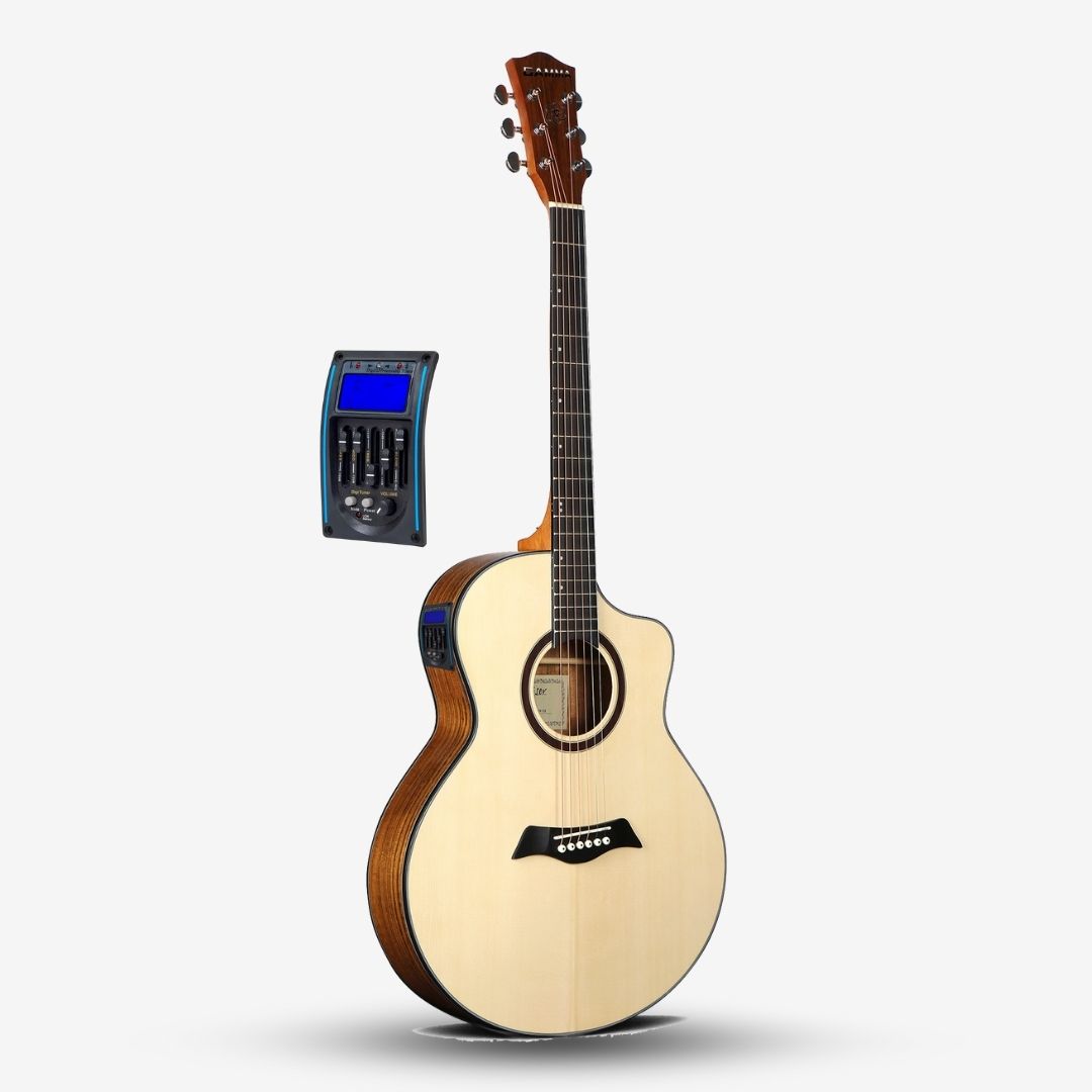 GAMMA (SL-161-EQ) 40inch SLIMBODY Acoustic Guitar w/Active EQ ...