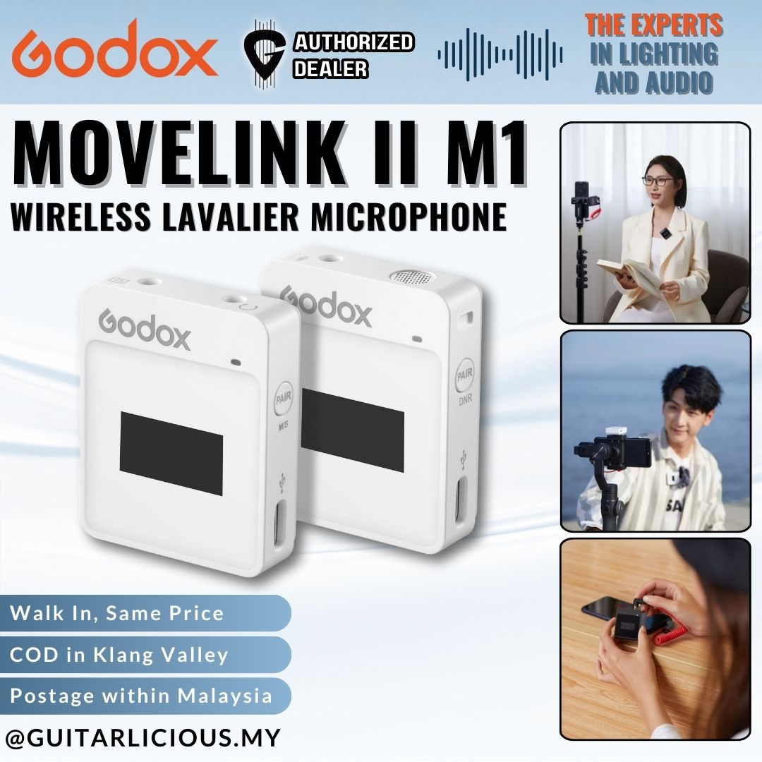 Godox MoveLink II M1 Wireless Lavalier Mic System (1 TX + 1 RX ...