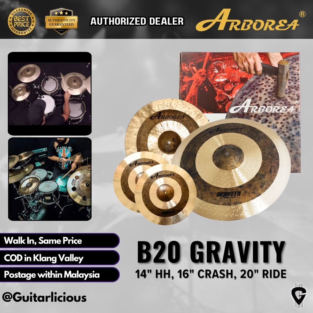 Arborea B20 Gravity Cymbal Set – Crisp, Cutting Sound with Versatile ...