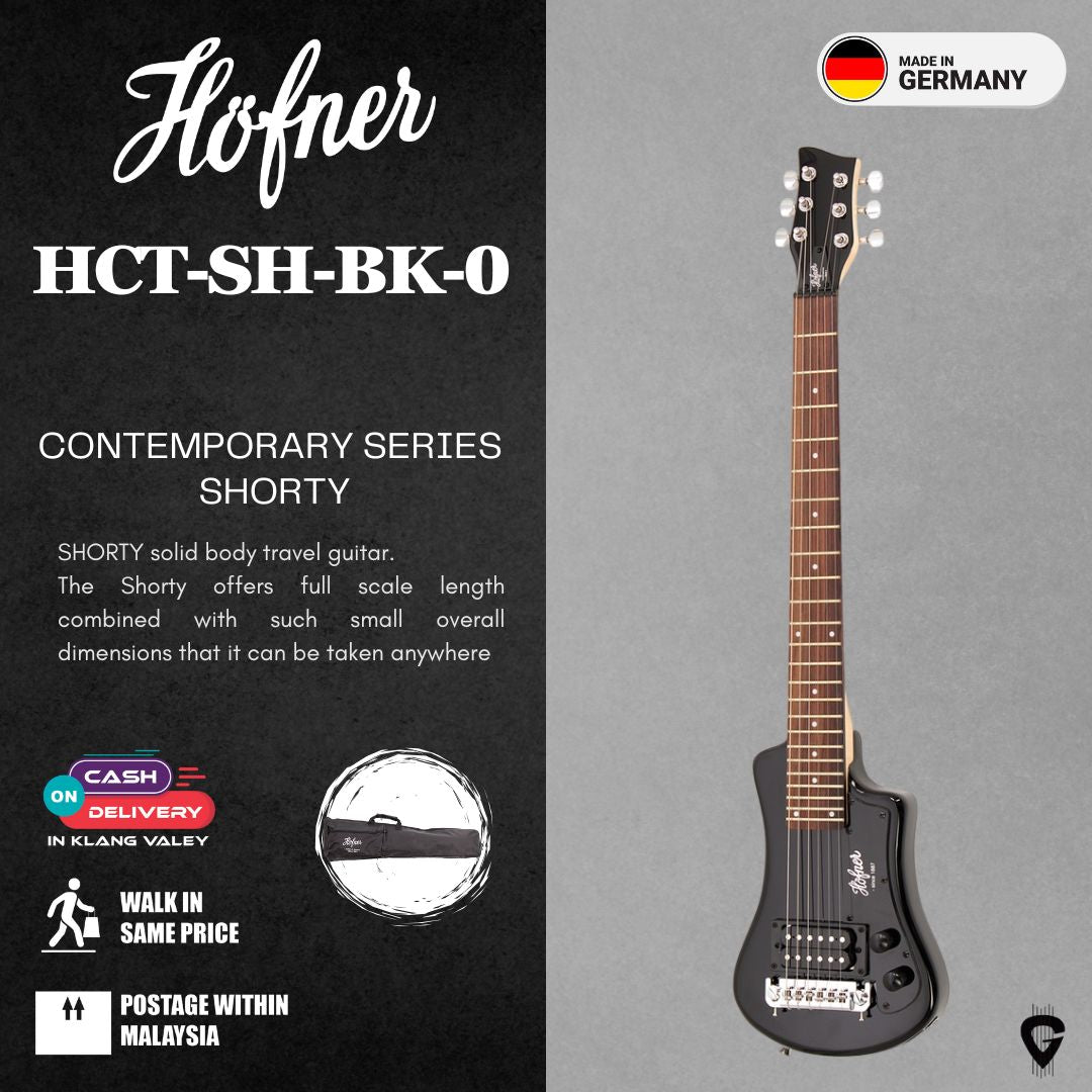 Höfner HCT-SHB-BK-0 4-string Bass Guitar - Black – GUITARLICIOUS