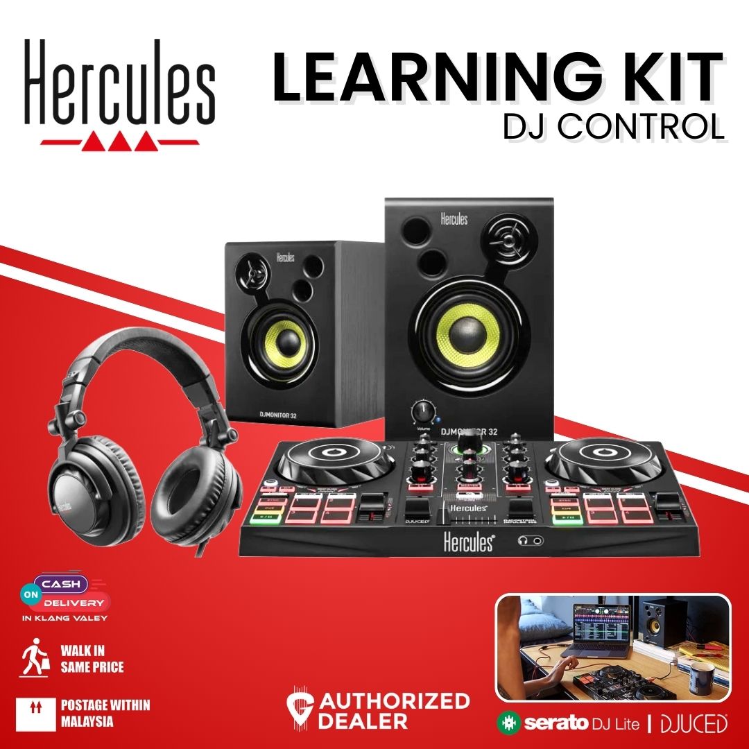 Hercules DJ DJLearning Kit, Complete DJ System for Beginners ...