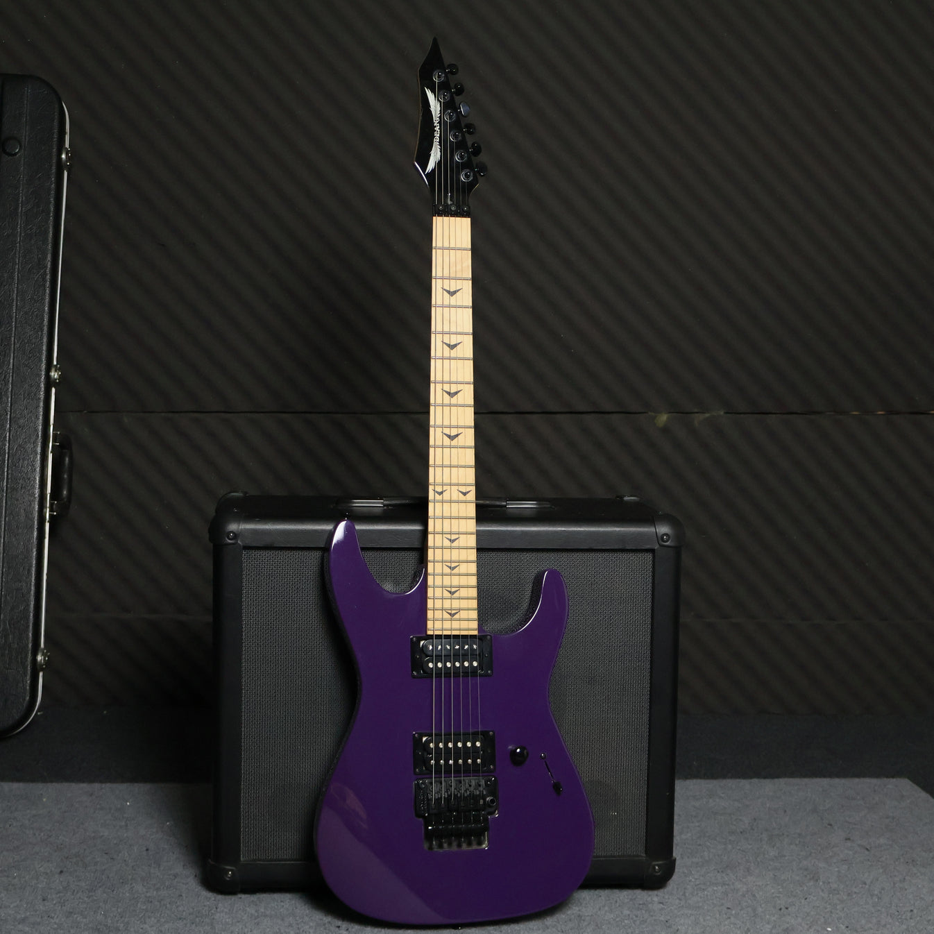 Dean Custom Zone II Maple FB Floyd Rose, Electric Guitar - Purple ...