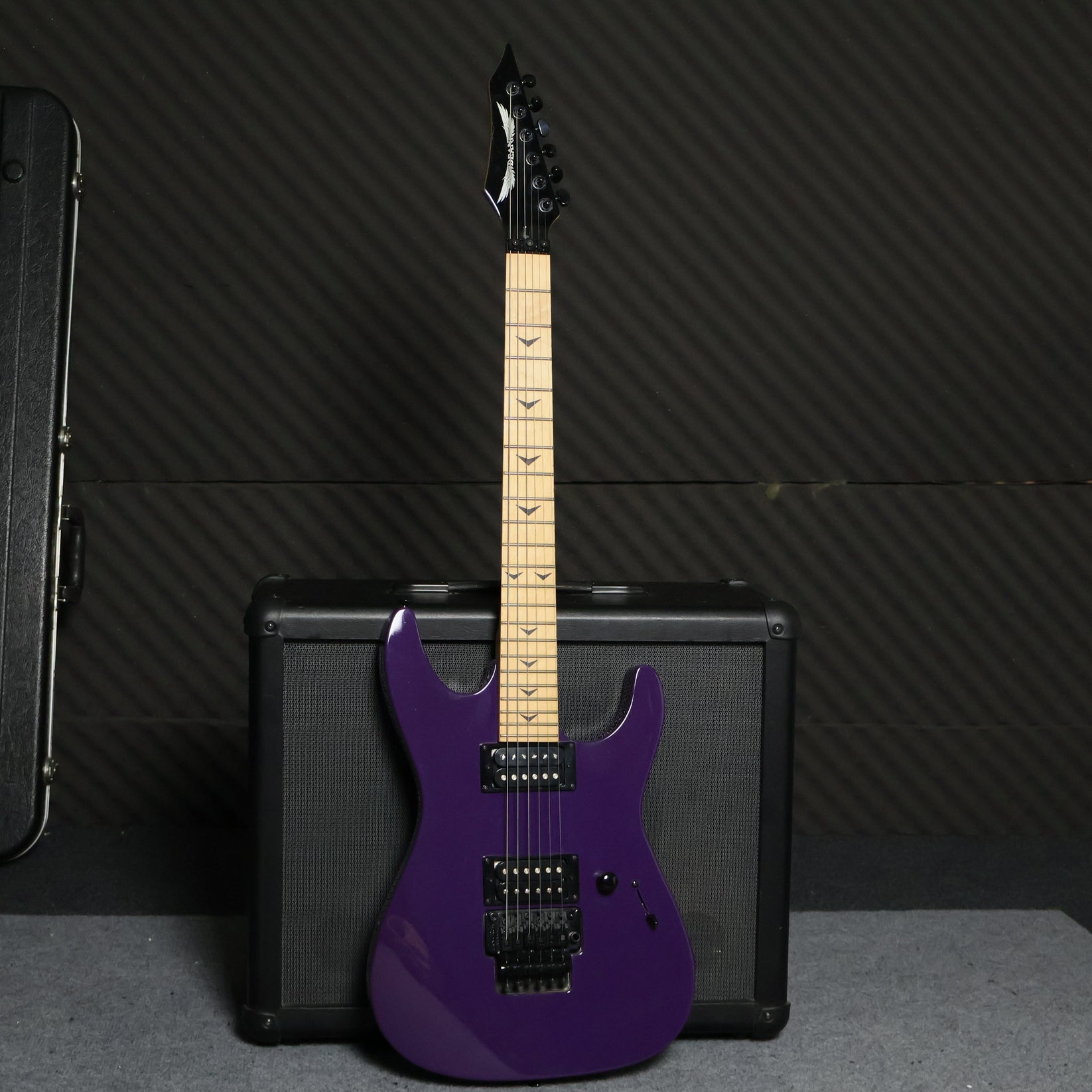Dean Custom Zone II Maple FB Floyd Rose, Electric Guitar - Purple ...