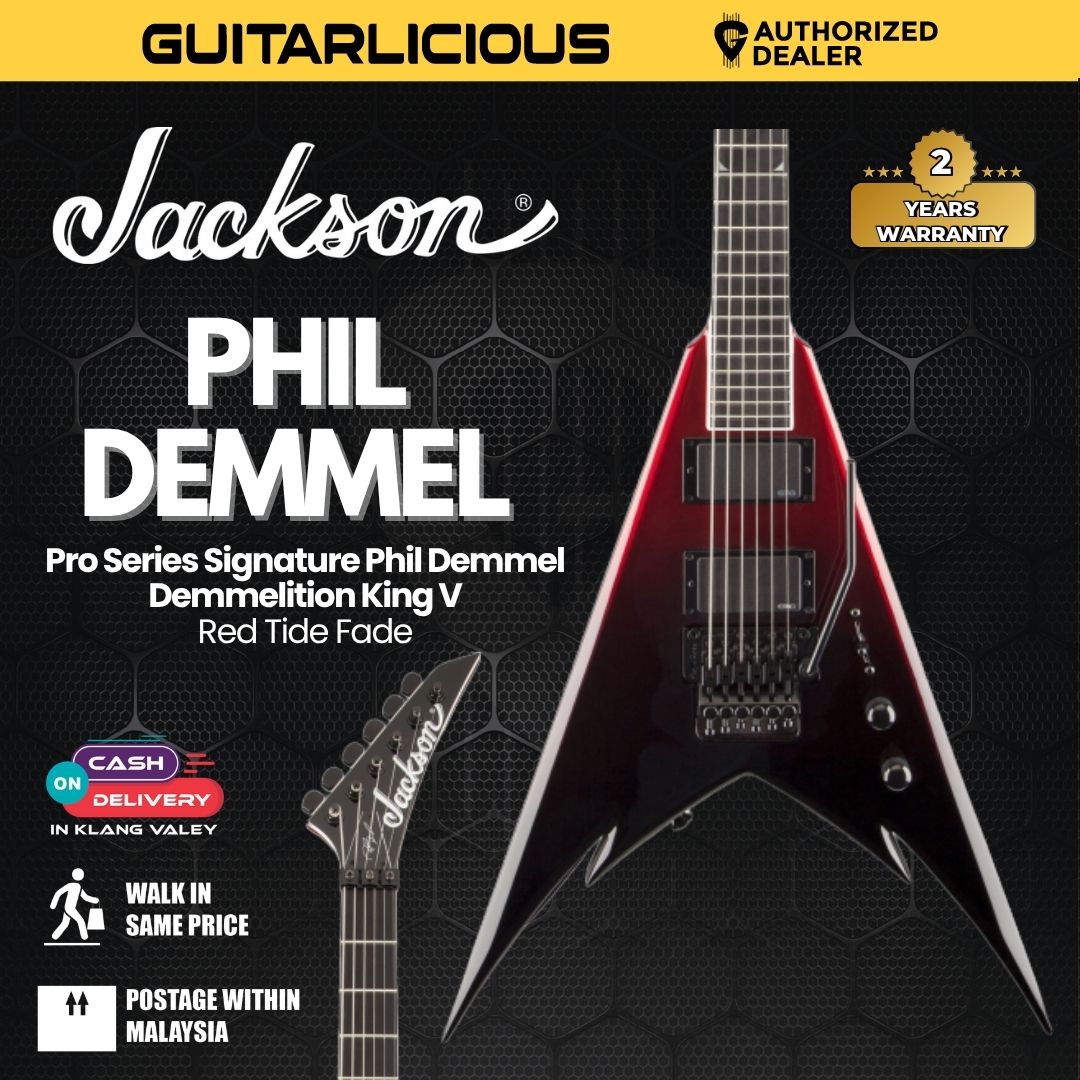 Jackson Phil Demmel Signature Demmelition Pro Electric Guitar, Red Tid ...