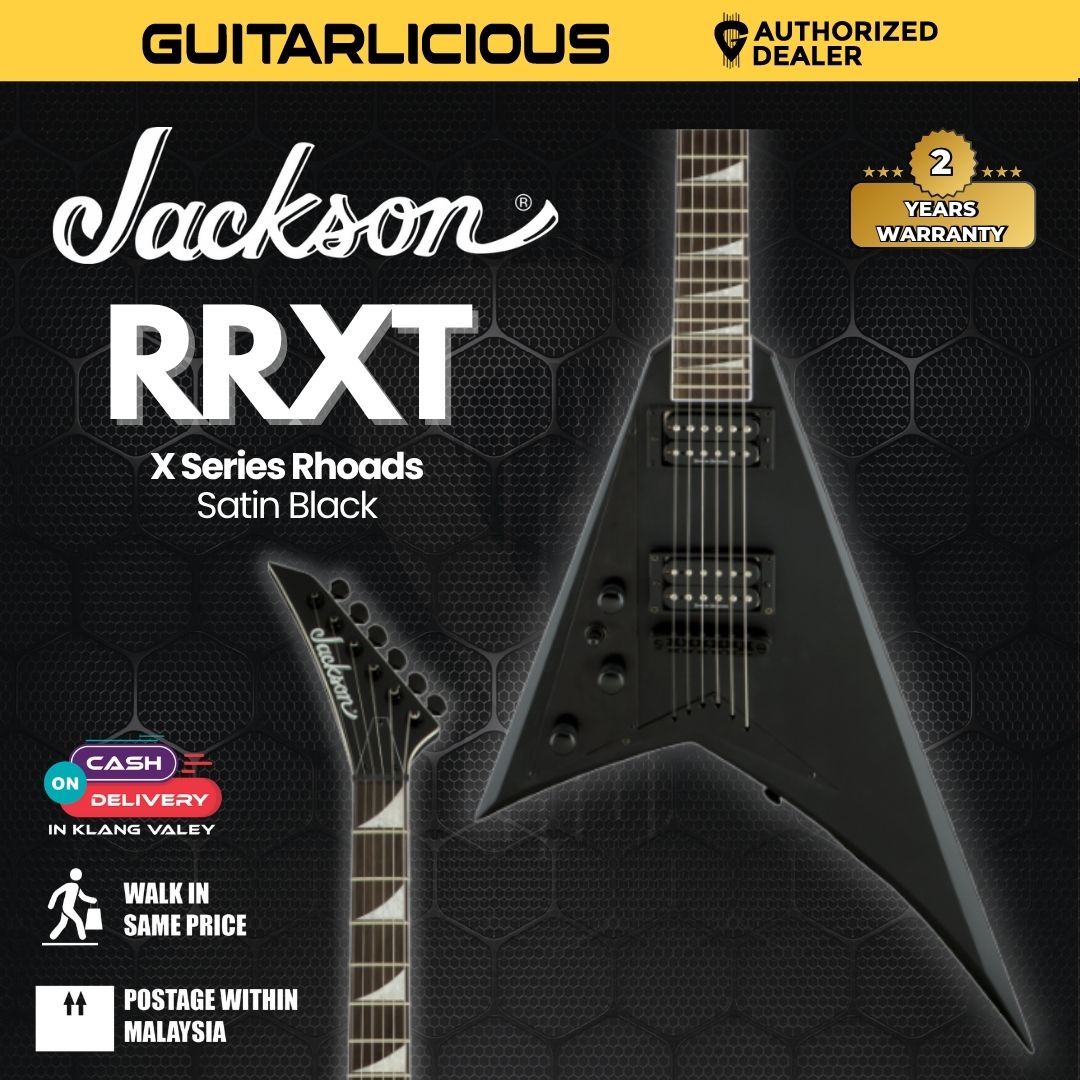 Jackson X Series Rhoads RRXT Electric Guitar, Satin Black – GUITARLICIOUS