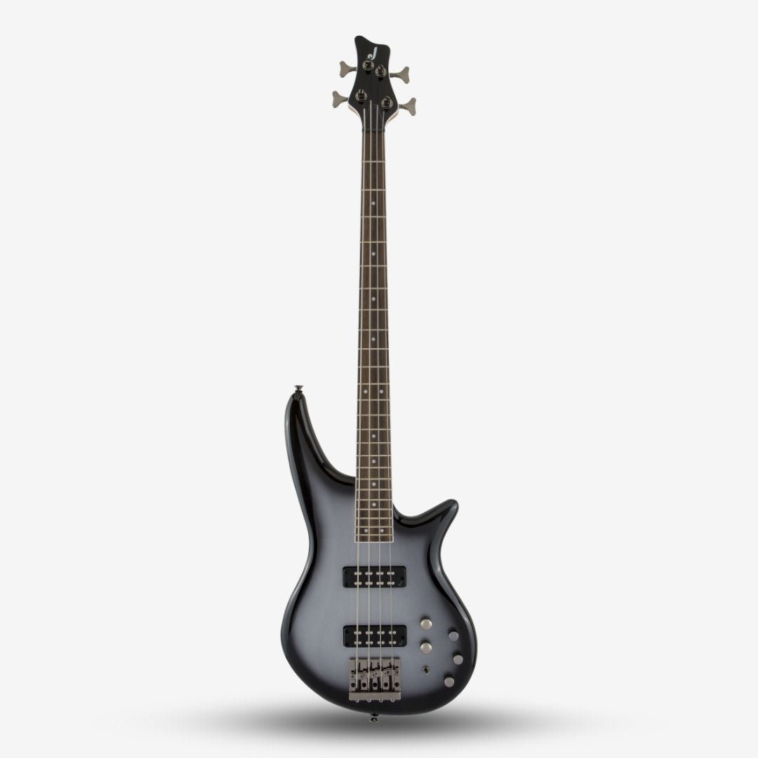 Jackson JS3 4 String Bass Guitar, Laurel FB - Silverburst – GUITARLICIOUS