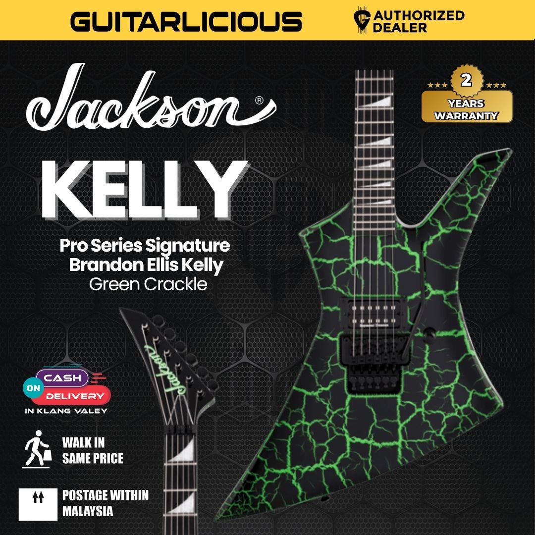 Jackson Pro Series Signature Brandon Ellis Kelly - Green Crackle ...