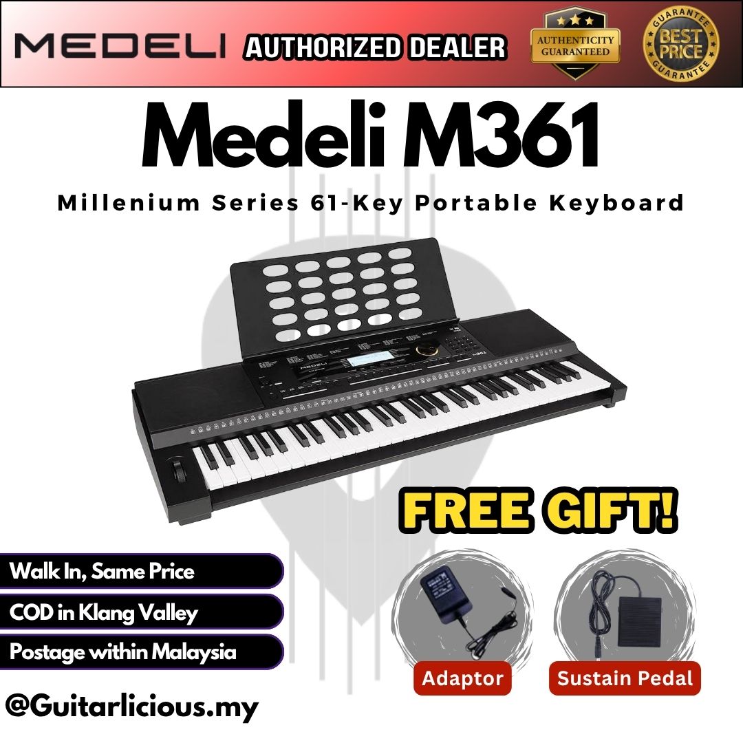 Medeli M361 Millenium Series 61-Key Portable Keyboard ( M361 / M 361 ...