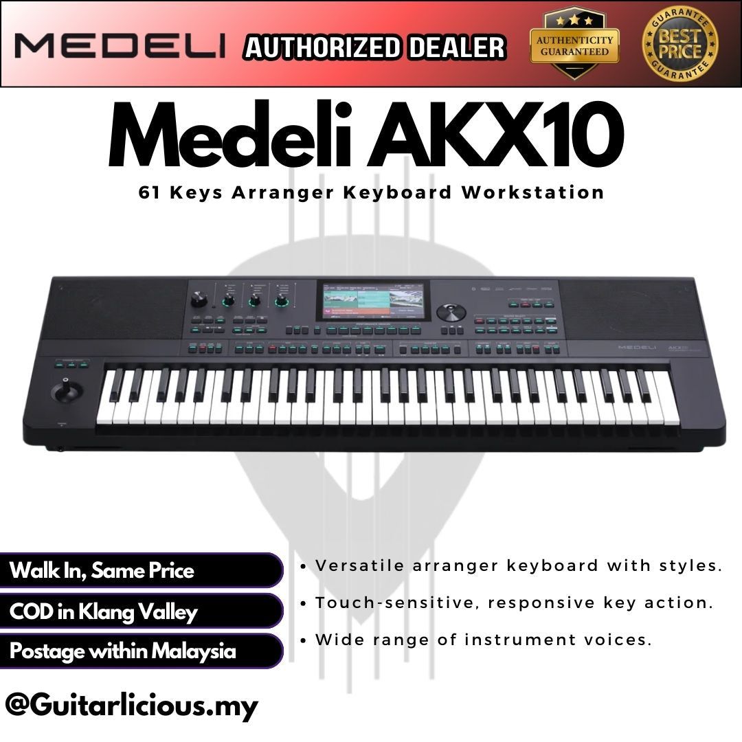 Medeli AKX10 61-Key Arranger Keyboard Workstation – GUITARLICIOUS