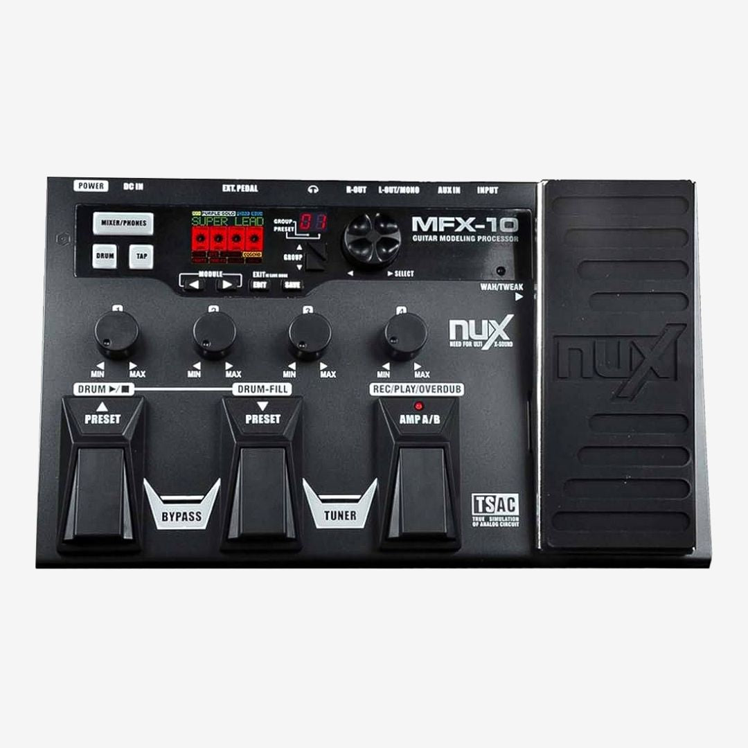 NUX MFX-10 Multi-Effects Processor Pedal (MFX 10 / MFX10) – GUITARLICIOUS